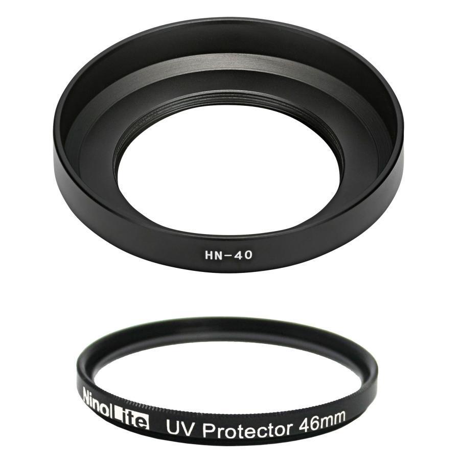 2点セット HN-40 互換 レンズフード ニコン Z DX 16-50mm f/3.5-6.3 VR 用 + UVフィルター 46mm のセット : Joypirika - 通販 ...