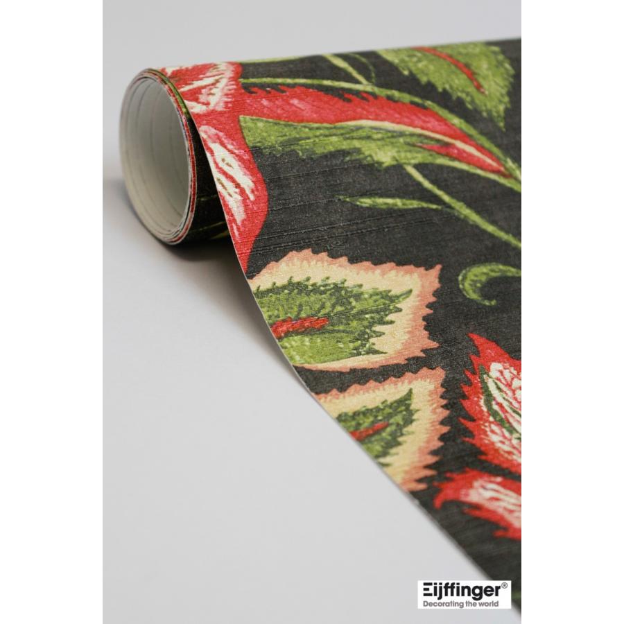 輸入壁紙 Eijffinger FUSION 375104 フラワー 花 ブラックレッド 織物 オリエンタル :Eijffinger-375104:joyris ジョイリス - 通販 ...