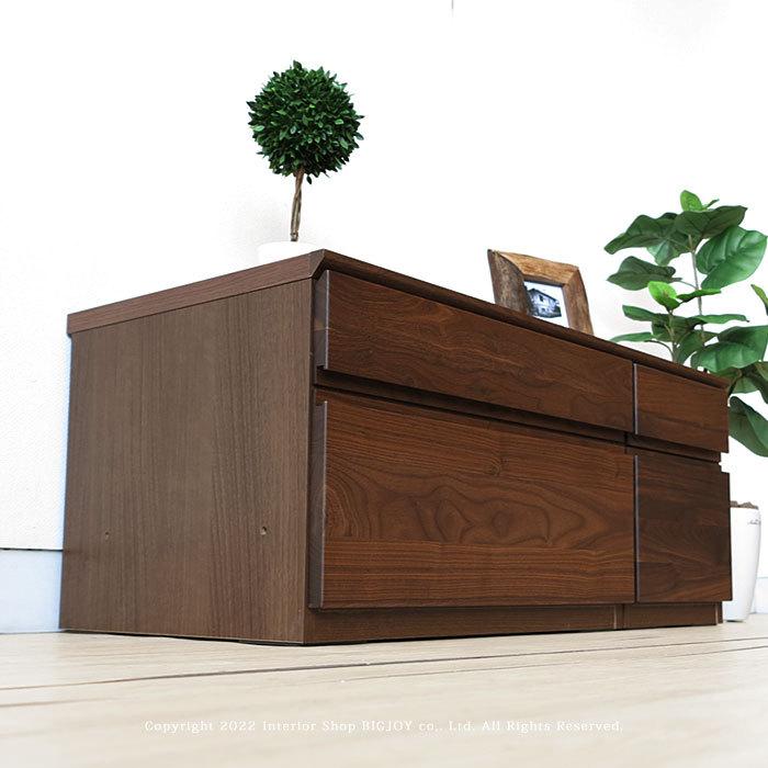 チェスト ローチェスト ユニットテレビボード ウォールナット材 引き出しタイプ 木製テレビ台 幅90cm : JOYSTYLE interior - 通販 - Yahoo!ショッピング