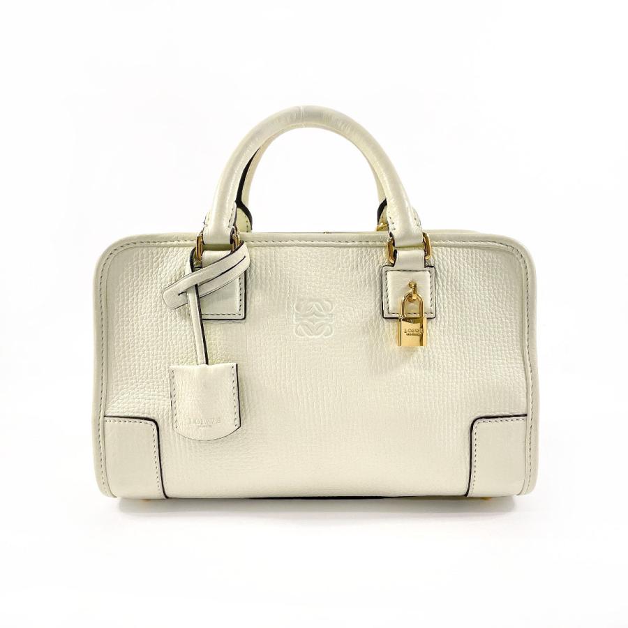 LOEWE ロエベ ハンドバッグ アマソナ 23 レザー ホワイト ゴールド金具 : JP-Brands.com Yahoo!店 - 通販 - Yahoo!ショッピング