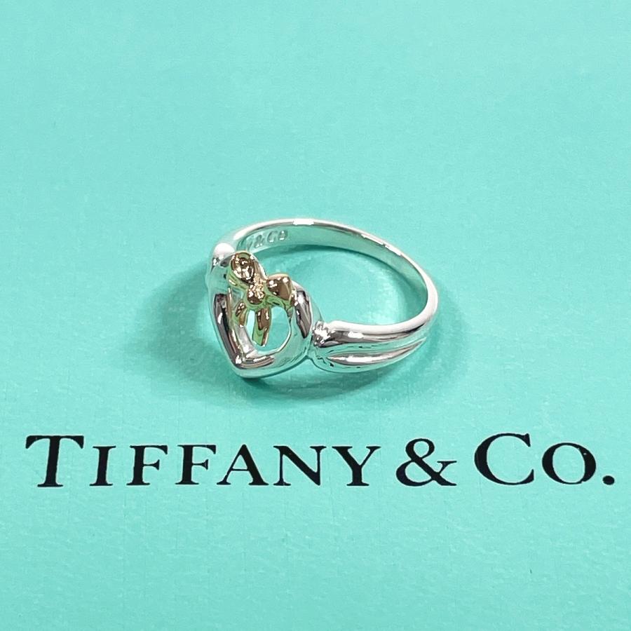 TIFFANY&Co. 9.5号 ティファニー リング・指輪 ハートリボン シルバー925/K18イエローゴールド 新品磨き上げ済み : JP-Brands.com Yahoo!店 - 通販 ...