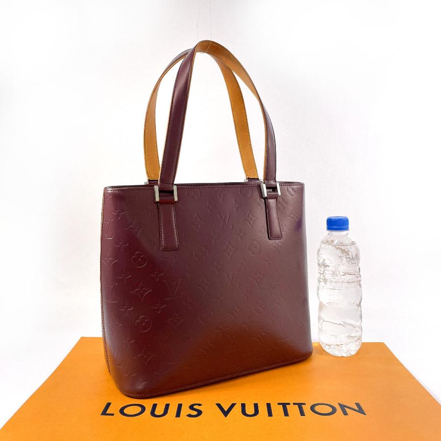ルイヴィトン LOUIS VUITTON トートバッグ M55116 ストックトン バイオレット モノグラムマット パープル ...