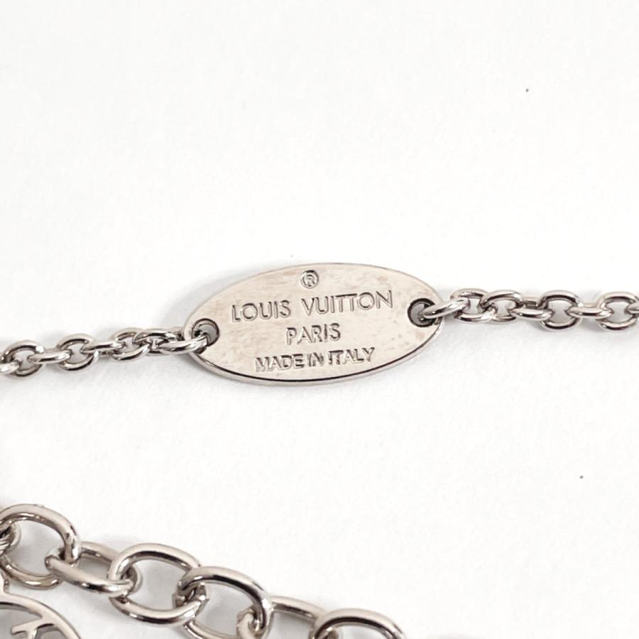 LOUIS VUITTON ルイヴィトン ネックレス M69641 コリエ L to V メタル/ラインストーン シルバー アクセサリー ...