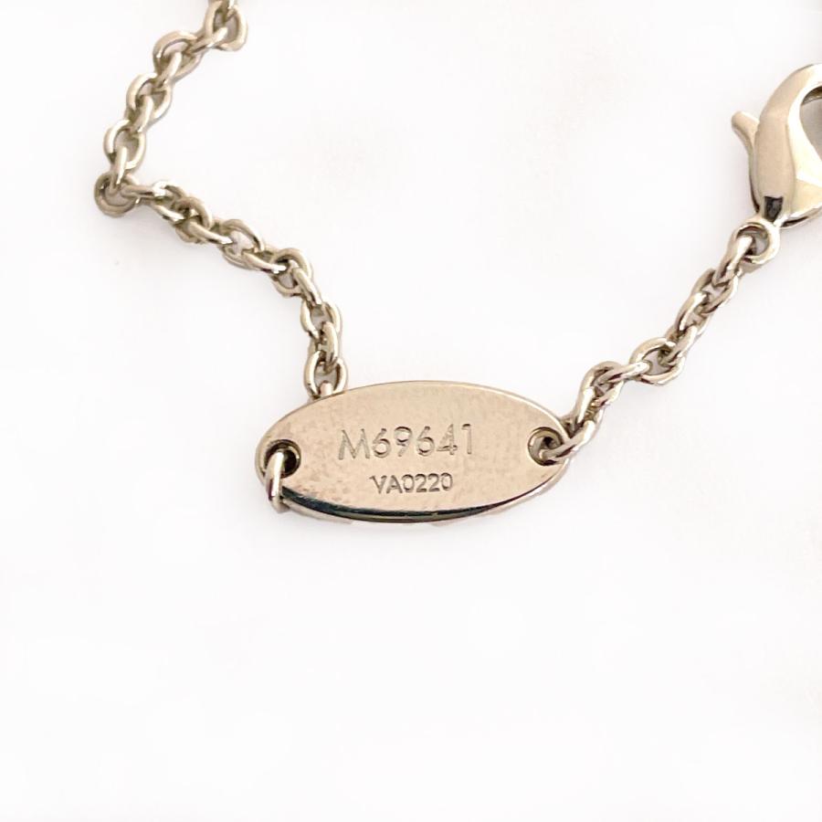 LOUIS VUITTON ルイヴィトン ネックレス M69641 コリエ L to V メタル/ラインストーン シルバー アクセサリー ...