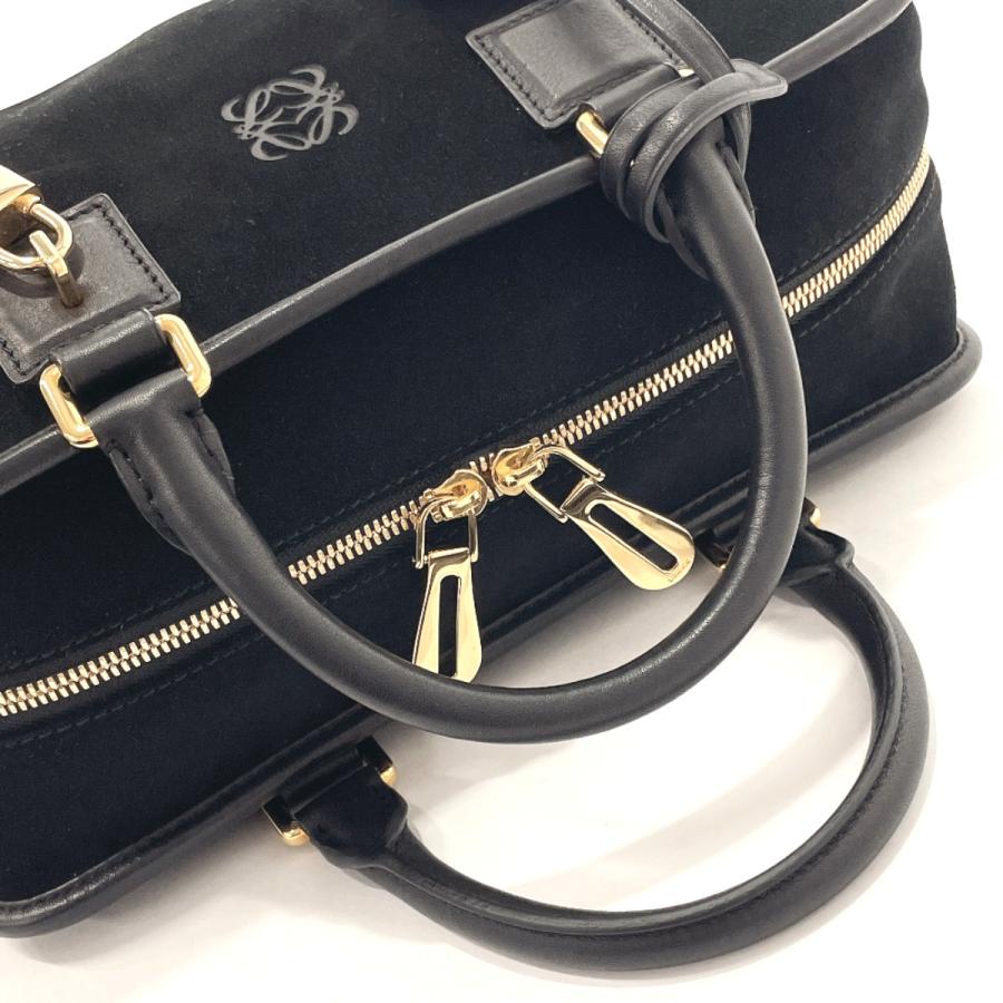 LOEWE ロエベ ハンドバッグ アマソナ28 スウェード/レザー ブラック : JP-Brands.com Yahoo!店 - 通販 - Yahoo!ショッピング