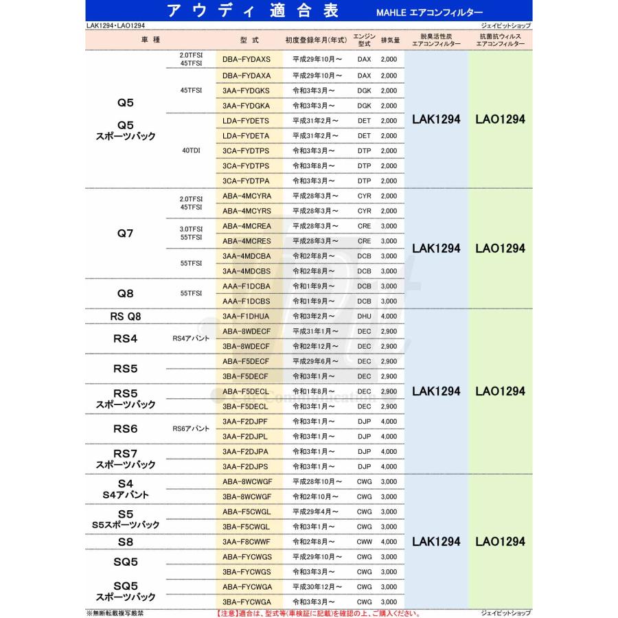 アウディ エアコンフィルター 抗菌 抗ウィルス A4 A5 A6 A7 A8 Q5 Q7 RS4 RS5 RS6 RS7 S4 S5 S8 ...