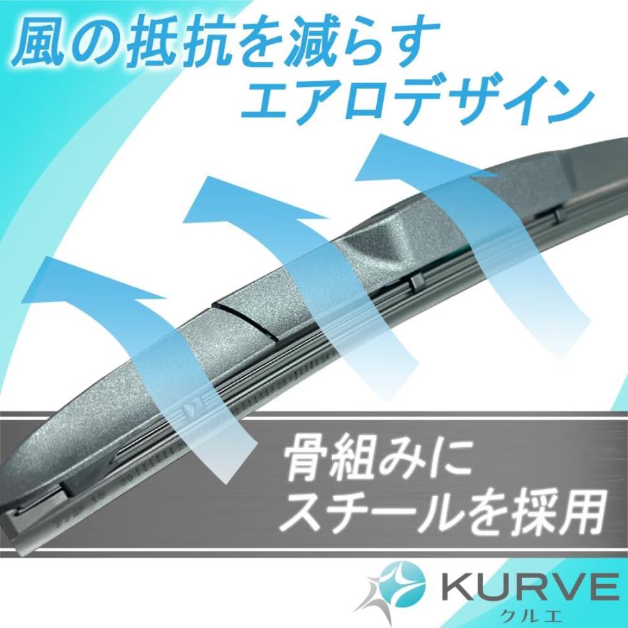日産 エアロ デザイン ワイパー ブレード 2本 左右セット 450mm アルト クロスビー ラパン ミラ ムーヴ N-BOX タウンエース ...