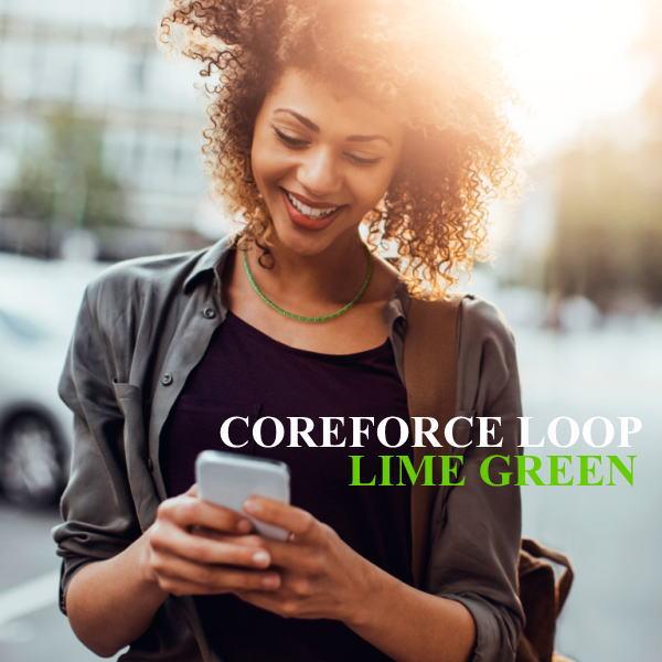 COREFORCE コアフォースループ ライムグリーン サス SUS 50cm スポーツアクセサリー ブレスレット バランス ゴルフ トレーニング 筋トレ ネックレス アスリート ...