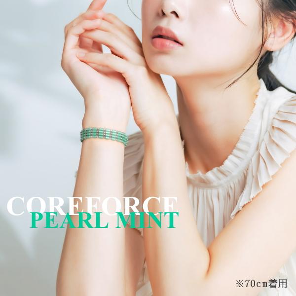 COREFORCE コアフォースループ SUS パールミント 70cm スポーツ ブレスレット ネックレス ゴルフ トレーニング 筋トレ 体幹バランス 健康アクセサリ プレゼント ...