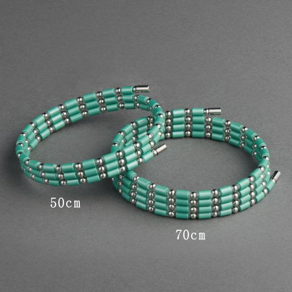 COREFORCE コアフォースループ SUS パールミント 70cm スポーツ ブレスレット ネックレス ゴルフ トレーニング 筋トレ 体幹バランス 健康アクセサリ プレゼント ...