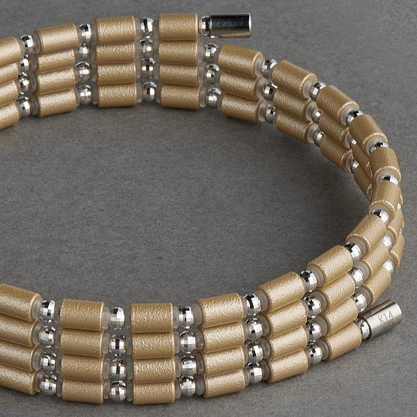 COREFORCE 新色 コアフォースループ K14 シャンパンゴールド 70cm スポーツ ブレスレット ネックレス ゴルフ 体幹 トレーニング バランス 健康アクセ プレゼント ...