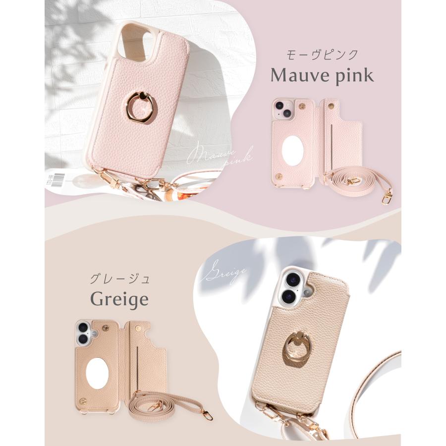 iPhone16 ケース ショルダーストラップ リング付き iPhone15 iPhone14 スマホケース iPhone13 12 12Pro SE3 : MINTY - 通販 ...