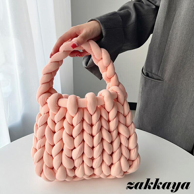 チャンキーニット バッグ 毛糸 もこもこバック マンドゥバッグ チャンキーニット バッグ 毛糸 もこもこバック マンドゥバッグ