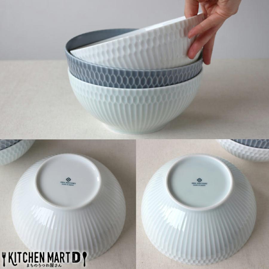 小田陶器 さざなみ sazanami 19鉢 19.3×8.7cm 1450cc 570g 3色から選べる 美濃焼 丼 麺鉢 サラダボウル ラーメン丼 お皿 器 食器 陶器 しのぎ模様 日本製 ...