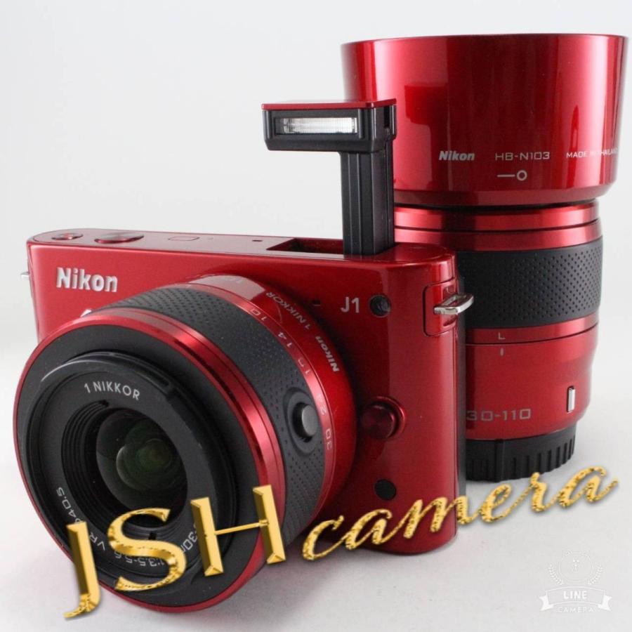 ニコンワン Nikon ミラーレス一眼カメラ 1 (ニコンワン) J1 (ジェイワン) ダブルズームキット レッド N1 J1WZ RD : JSHカメラ Yahoo!ショップ - 通販 ...