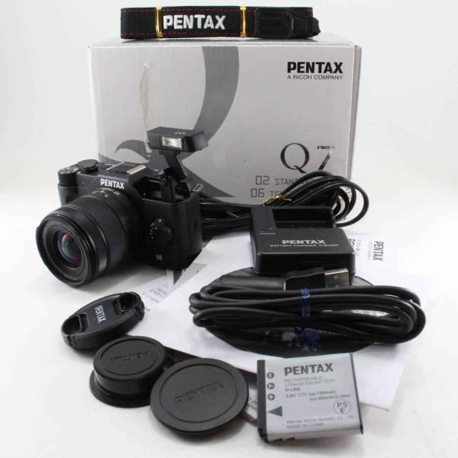 ペンタックス PENTAX ミラーレス一眼 Q7 ズームレンズキット [標準ズーム 02 STANDARD ZOOM] ブラック BLACK ...