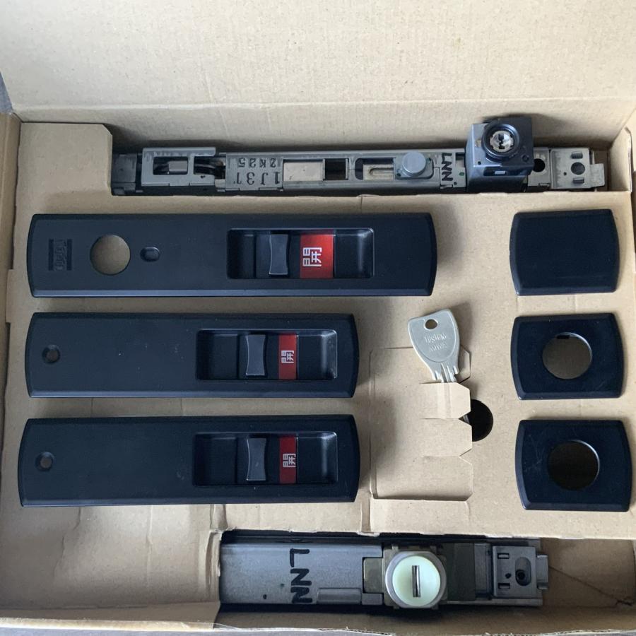 LIXIL 中古）シリンダーセット / DNセキュ仕様 2枚建て用 ブラック Z-1A3-DKDG 交換用 部品 リクシル TOSTEM ...