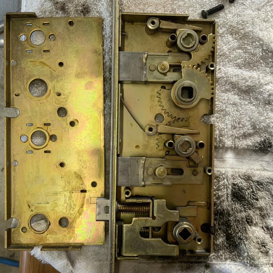 美和ロック 中古）ME-01 錠ケース サムラッチ レバーハンドル錠 交換 部品取り DIY MIWA 美和ロック 飾り錠 : JSK-shop - 通販 - Yahoo!ショッピング