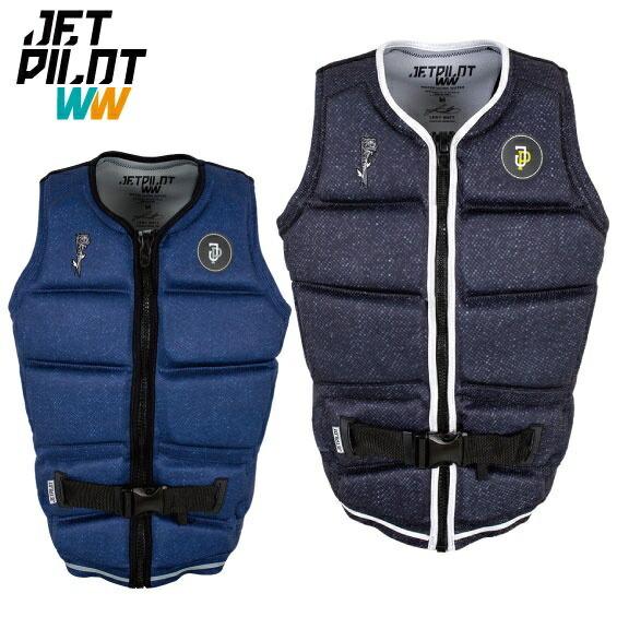 JETPILOT ジェットパイロット ライフジャケット 大人用 メンズ レディース LEWY C4 F/F NEO VEST ウェイク SUP 黒/ネイビー M-XL JA21296 ...