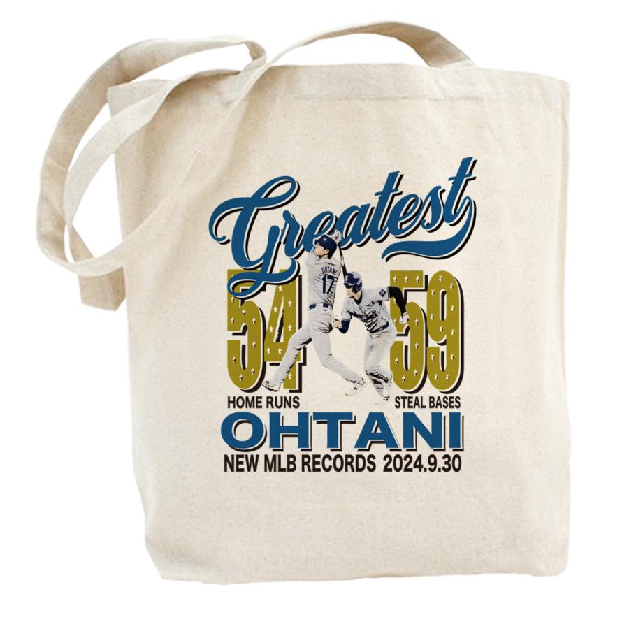 大谷翔平 グッズ トートバッグ 大谷グッズ デコピン MLB 新記録 ホームラン 54 盗塁 59 : 大切な人に贈るオリジナルプリントギフトのJストア - 通販 - Yahoo!ショッピング