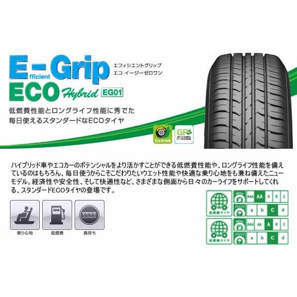 Efficient Grip グッドイヤー 175/65R15 EfficientGrip ECO EG01 新品国産タイヤ 4本セット : JTM ヤフーショッピング店 - 通販 ...