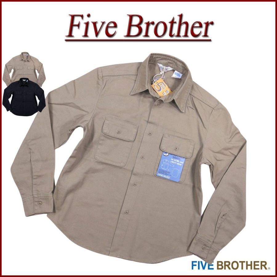 FIVEBROTHER FIVE BROTHER ファイブブラザー 長袖 無地 コットン ツイルシャツ 152193 : JTWO - 通販 - Yahoo!ショッピング