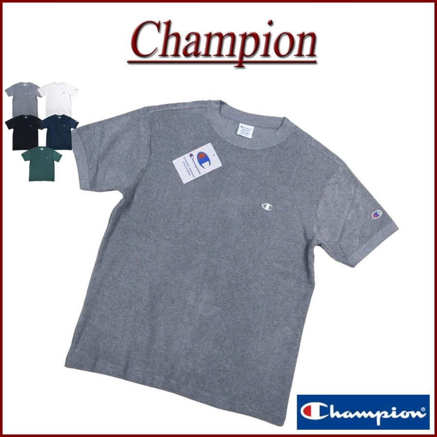 Champion チャンピオン USAコットン パイル地 ワンポイント刺繍 無地 半袖 Tシャツ C3-X359 : JTWO - 通販 - Yahoo!ショッピング