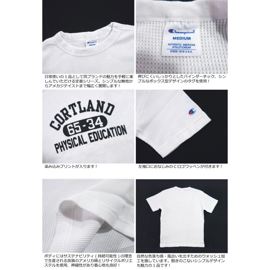 Champion チャンピオン トリコロールタグ USAコットン カレッジプリント サーマル 半袖 Tシャツ C3-B347 : JTWO - 通販 - Yahoo!ショッピング