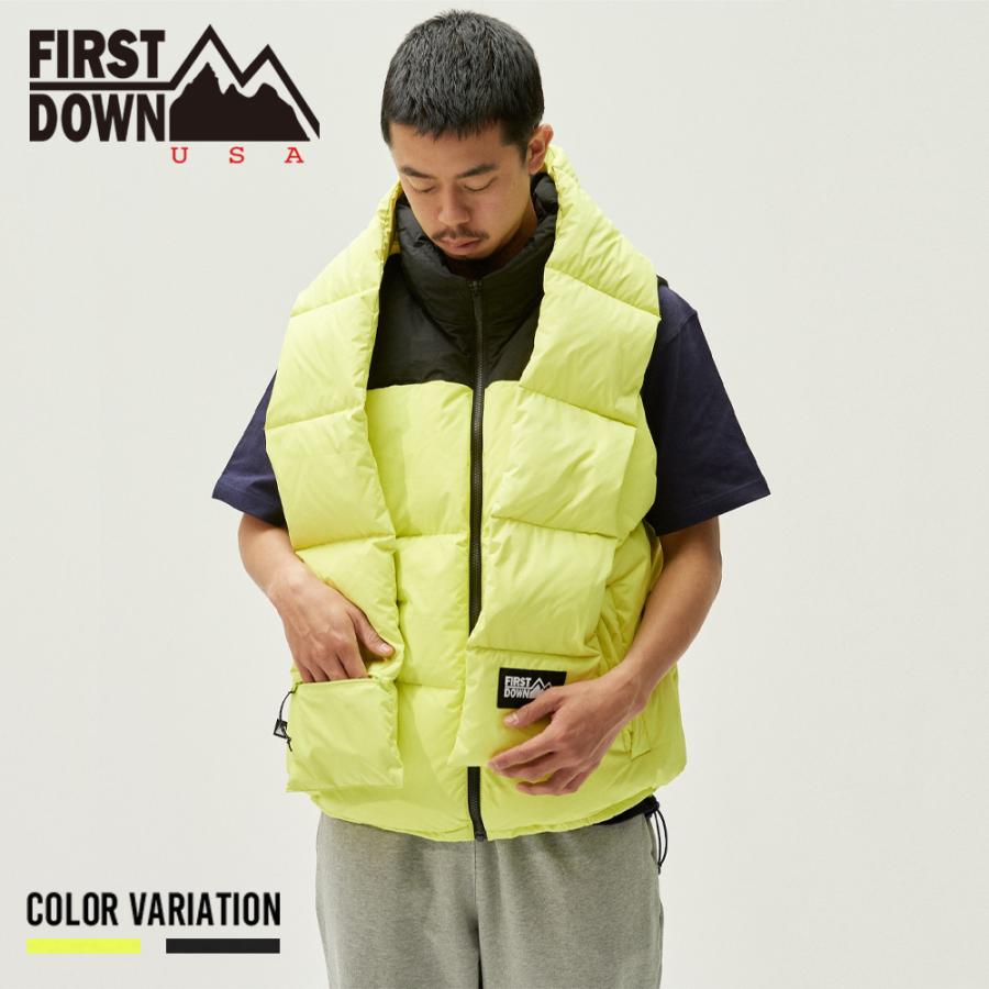 FIRST DOWN 【FIRST USA】BUBBLE VEST MICROFT/全2色 アウター ジャケット ベスト ダウン リバーシブル カジュアル 冬 メンズ : JUGLANS ...