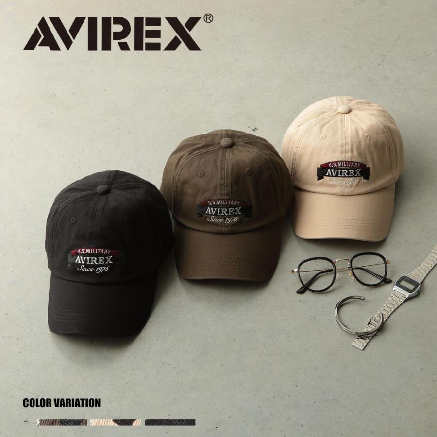 AVIREX 【AVIREX】AX TWILL LOW CAP B/全3色 キャップ 帽子 シンプル ロゴ カジュアル おしゃれ かわいい ...