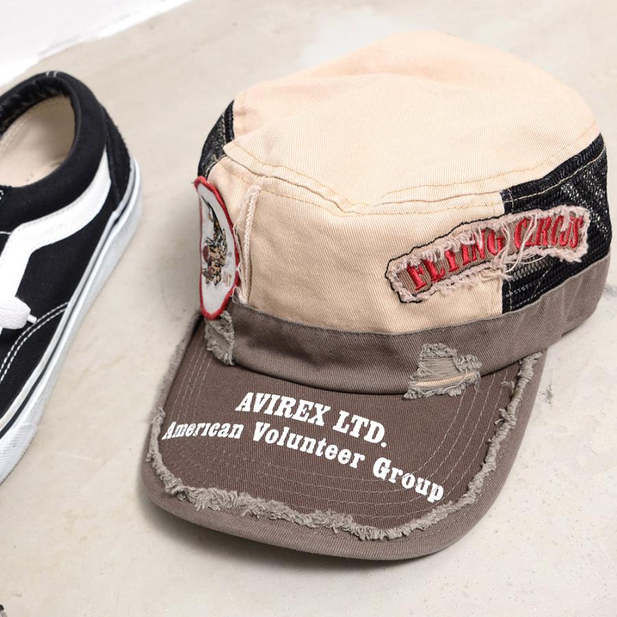 AVIREX 【AVIREX】AX FLYING CIRCUS メッシュワーク CAP/全3色 キャップ 帽子 春 夏 カジュアル ロゴ ...