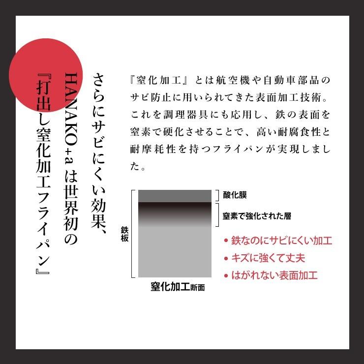 フライパン HANAKO+a 打出し窒化加工 26cm HAFT-26 チタンハンドル 日本製 打ち出し製法 IH対応 料理人愛用 鉄フライパン : 熟睡工房 - 通販 - Yahoo!ショッピング