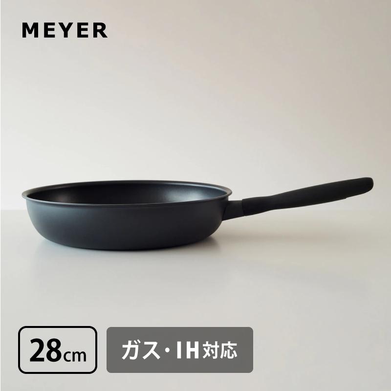 MIDNIGHT（MEYER） MEYER マイヤー ミッドナイト フライパン 28cm MNH-P28 ガス IH対応 MIDNIGHT 硬質アルマイト加工 フッ素樹脂加工 こびりつきにくい ...