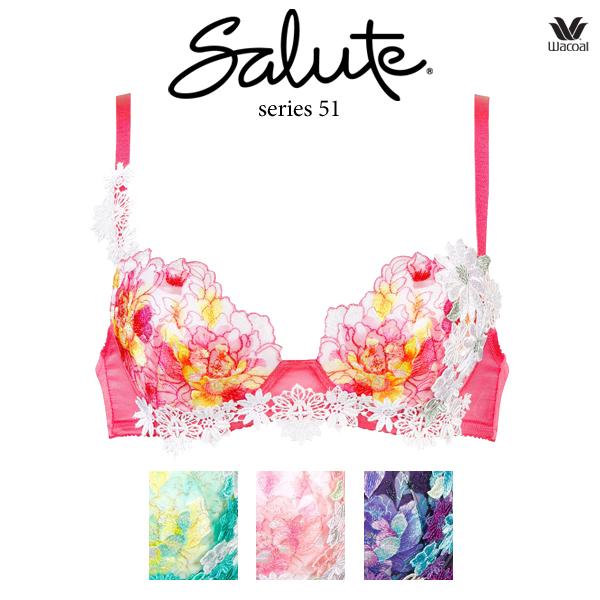 サルート ワコール 51g ブラジャー BTJ451 3/4カップワイヤー (P-upタイプ) Gカップ : インナーショップ Chou - 通販 - Yahoo!ショッピング