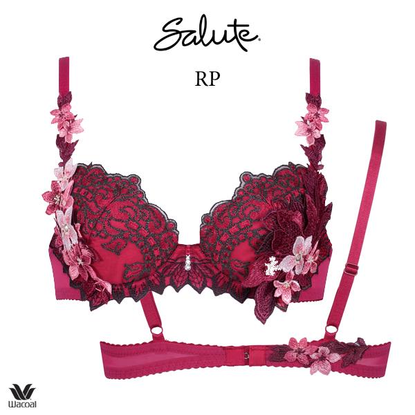 ワコール サルート 02G ブラジャー BTJ402 3/4カップワイヤー (P-upタイプ) Cカップ : btj402c : インナージュネワコー ヤフー店 - 通販 - Yahoo!ショッピング