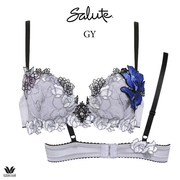 サルート ワコール 76G ブラジャー BTJ476 3/4カップワイヤー (P-upタイプ) DEFカップ : インナージュネワコー ヤフー店 - 通販 - Yahoo!ショッピング