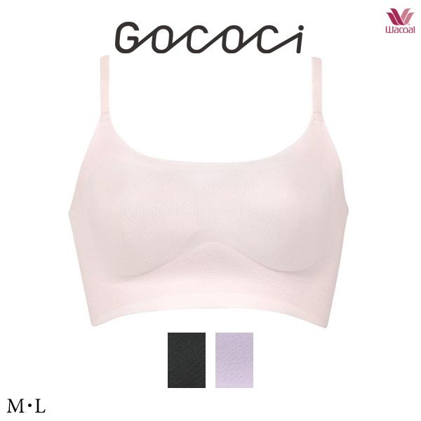 GOCOCi ワコール ゴコチ CGG271 M・L ノンワイヤーブラ ハーフトップ・ストラップ (パッド入り) 涼感タイプ : インナージュネワコー ヤフー店 - 通販 - Yahoo!ショッピング