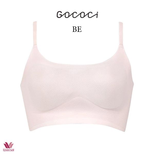 GOCOCi ワコール ゴコチ CGG271 M・L ノンワイヤーブラ ハーフトップ・ストラップ (パッド入り) 涼感タイプ : インナージュネワコー ヤフー店 - 通販 - Yahoo!ショッピング