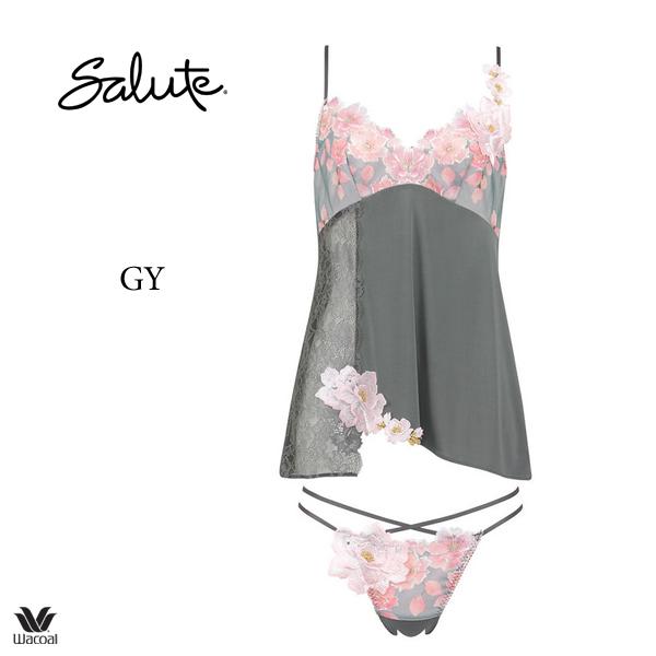 サルート ワコール 03G セットアップランジェリー(キャミソール＋ショーツ) DTJ203 M・L : インナージュネワコー ヤフー店 - 通販 - Yahoo!ショッピング