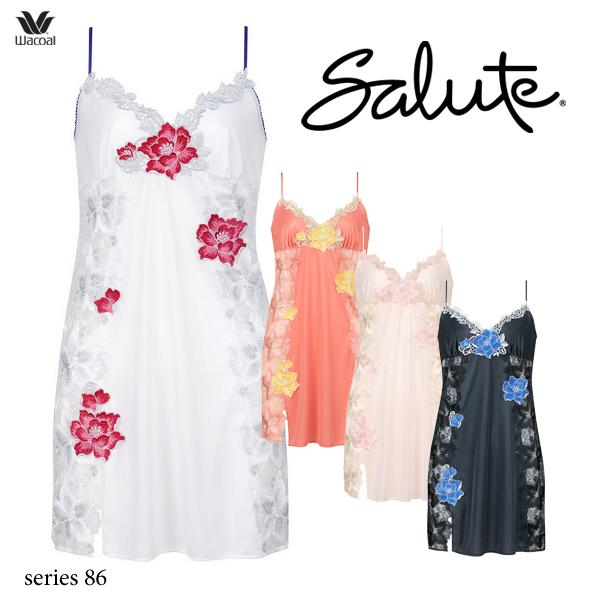 サルート ワコール 86G スリップ STJ286 ML/80丈 : インナージュネワコー ヤフー店 - 通販 - Yahoo!ショッピング