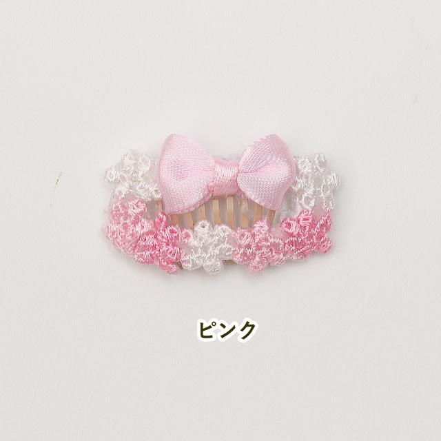 CanNana 犬 リボン 猫 AC-038 お花レースコームパッチン ラベンダー ピンク パッチン アクセサリー コーム : じゃんぐるぺっと - 通販 - Yahoo!ショッピング