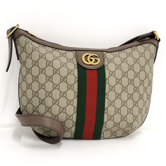 【中古】GUCCI オフィディア GGスモール ショルダーバッグ GGスプリーム PVC ブラウン 598125 : ...