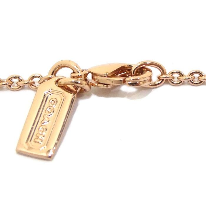 COACH コーチ ネックレス コンバーチブル ハート ラインストーン 96041 ピンクゴールド 金属素材×GP : ジャングルジャングル ...