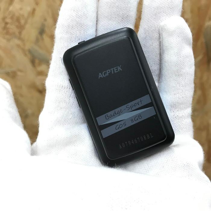 【中古】AGPTEK Badge Sport ポータブル MP3プレイヤー 内蔵8GB MicroSD 録音 ブルー G05 FMラジオ ...