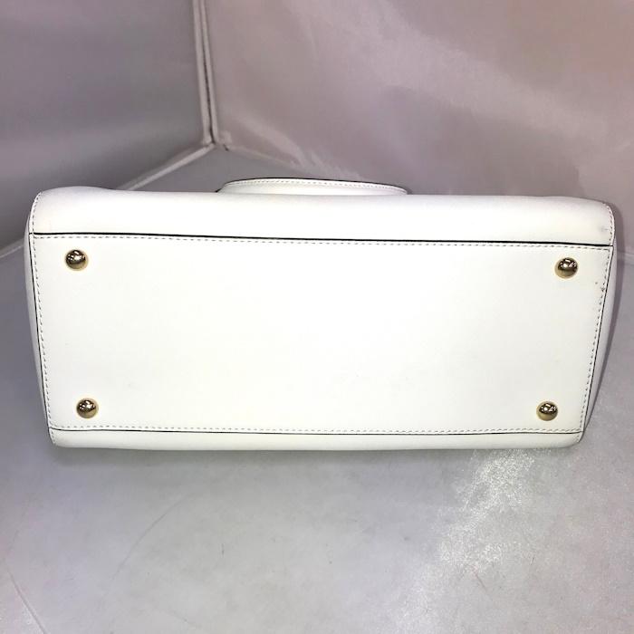 MICHAEL KORS ハンドバッグ ミニボストンバッグ レザー ホワイト MICHAEL KORS ハンドバッグ ミニボストンバッグ レザー ホワイト