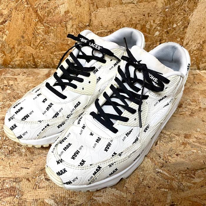 NIKE スニーカー AIR MAX 90 PRM エアマックスプレミアム ホワイト 27.5cm 700155-103 [jgg ...