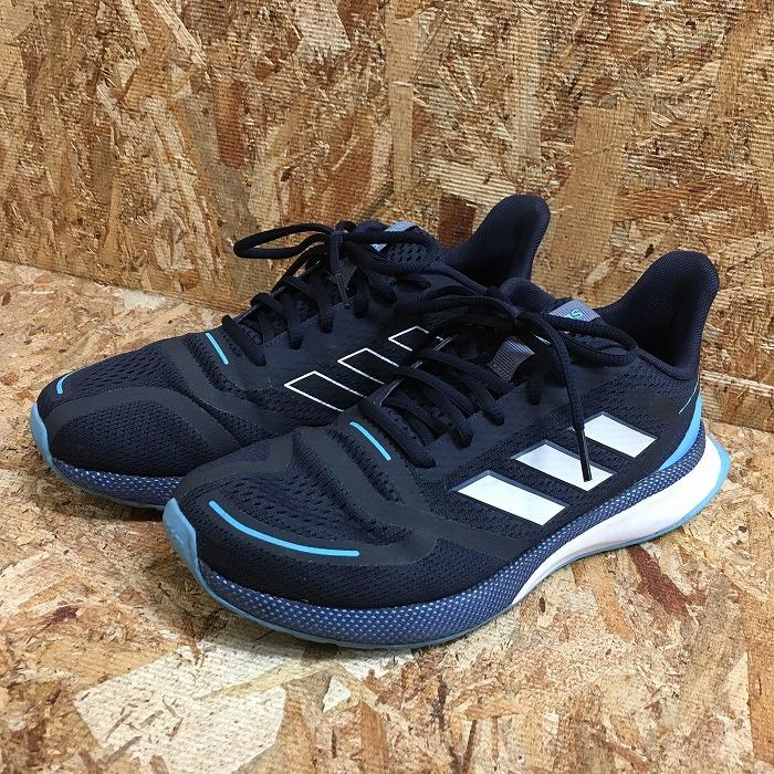 adidas 【中古】アディダス ノバラン メンズ ランニングシューズ EG3169 ネイビー系 表記サイズ：26.5cm [jggS ...