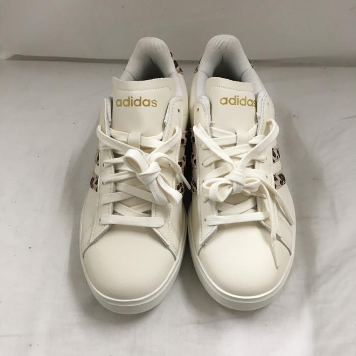 adidas Adidas スニーカー グランドコート2.0 Grandcourt 2.0 レオパード ホワイト 23cm IH7761 ...