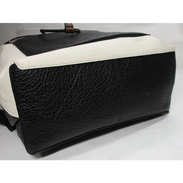 COACH 【中古】コーチ リュックサック マンハッタン バックパック レザー ホワイト ブラック 57759 : ジャングルジャングル ...