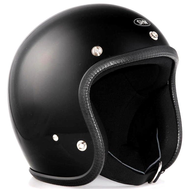 SG規格取得 【SHM】 Lot-500 ジェットヘルメット (XLサイズ/61cm〜62cm) [ブラック] 黒 立花 【DIN MARKET ディンマーケット】 【BUCO】 ビンテージ ...